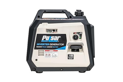 Pulsar PGD16ISCO Ultra Light Quiet 1600W Portable Gas Inverter Generat ...