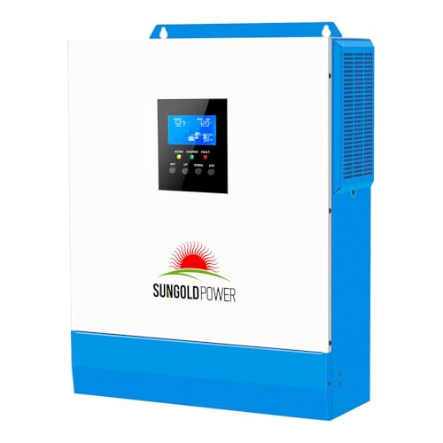 SUNGOLDPOWER UL1741 5000W Hybrid Solar Inverter,48V DC to 110V/120V AC ...