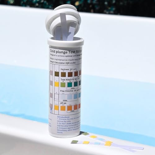 4-in-1 Cold Plunge Comprenhensive Water Quality Test Strips, Smart QR ...