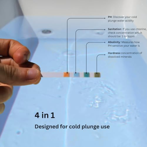 4-in-1 Cold Plunge Comprenhensive Water Quality Test Strips, Smart QR ...