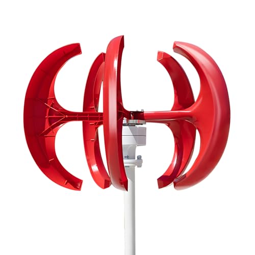 1000W 12V/24V Upgraded Wind Turbines Generator, 5-Blade Lantern Wind T ...