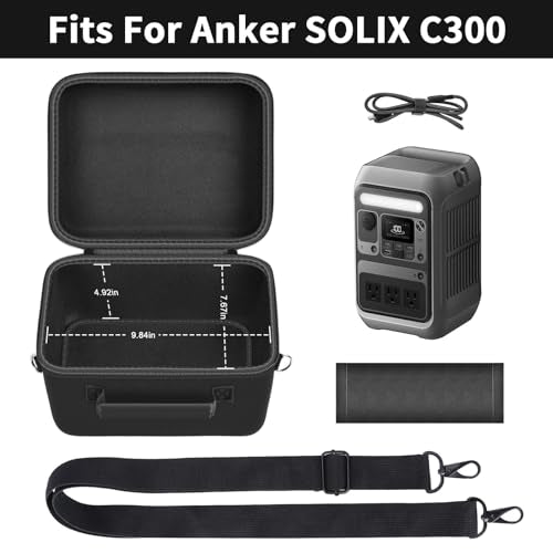 Case for Anker SOLIX C300 Portable Power Station, Battery Solar Genera ...