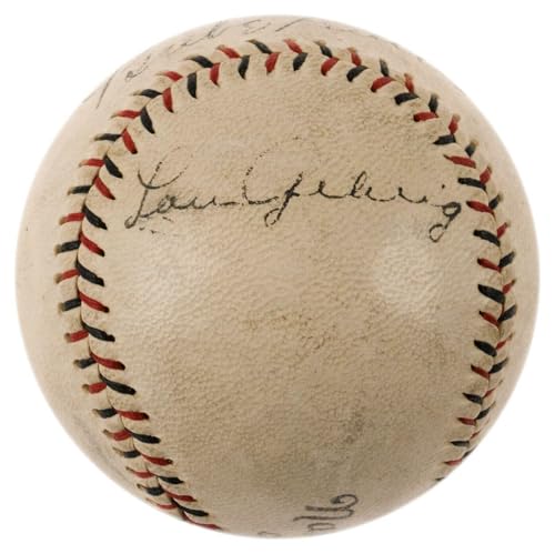Magnificent Babe Ruth & Lou Gehrig Dual Signed 1927 National League Ba ...
