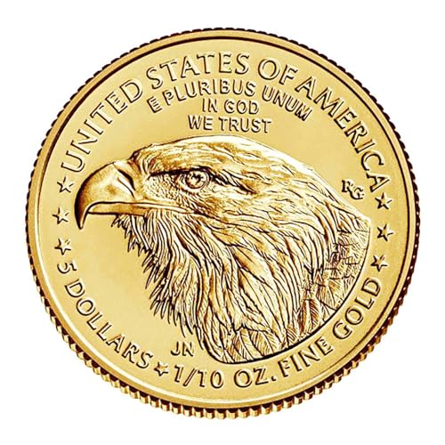 2025 - American Gold Eagle 1/10th oz Bullion Coin with Certificate of ...