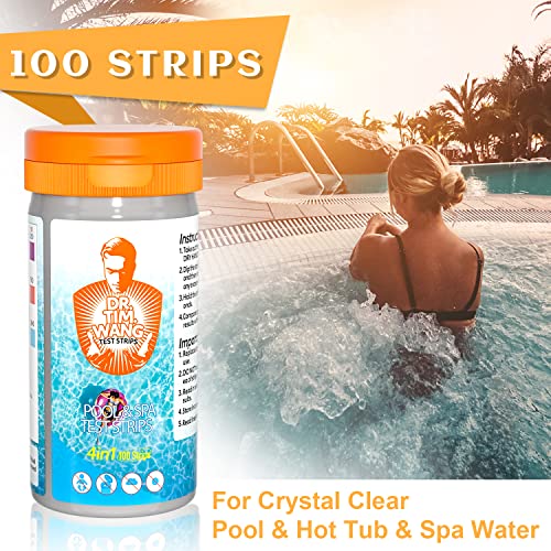 Dr.Tim.Wang Pool and Hot Tub Test Strips - Medical Grade Precision 4 i ...