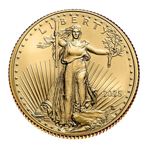 2025 - American Gold Eagle 1/10th oz Bullion Coin with Certificate of ...