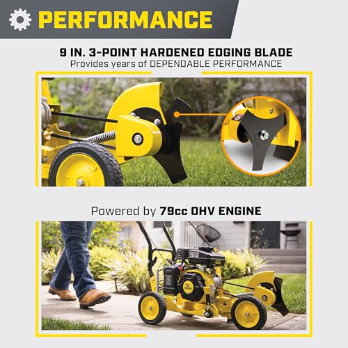 Champion Power Equipment 9 Inch 79cc Lawn Edger with Curb Hop Feature ...