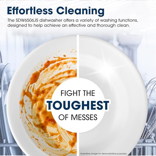 Sharp SDW6506JS 24-inch Stainless Steel Dishwasher, 49 dB, Third Rack ...