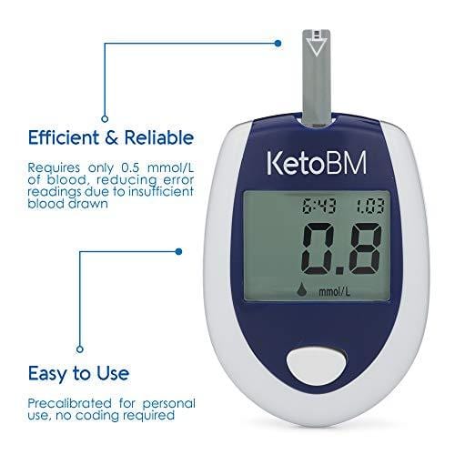 KetoBM Ketone Blood Meter Kit - Complete Monitoring System for Ketogen ...