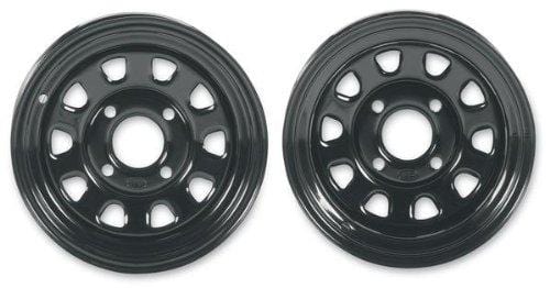 ITP Delta Steel Black Wheel with Machined Finish (12x7"/4x156mm ...