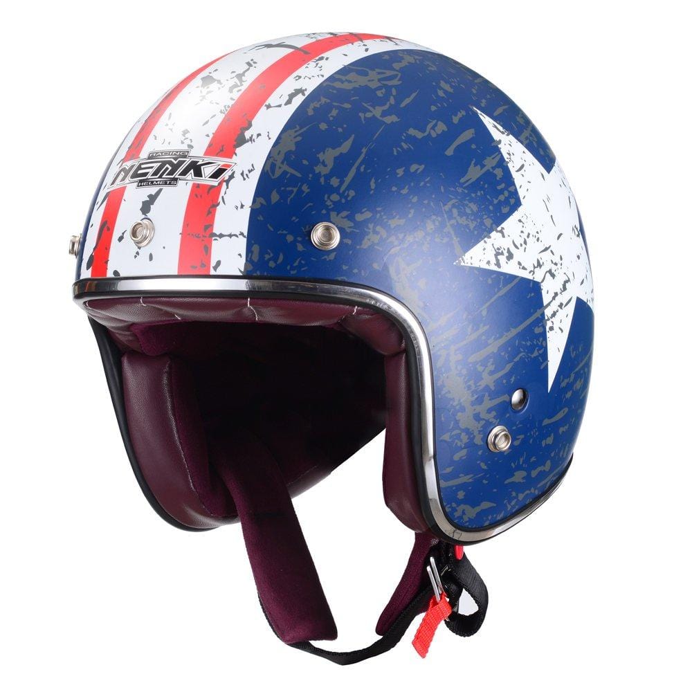 NENKI 3/4 Vintage Retro Motorcycle Helmet NK-628 for Moped Scooter wit ...