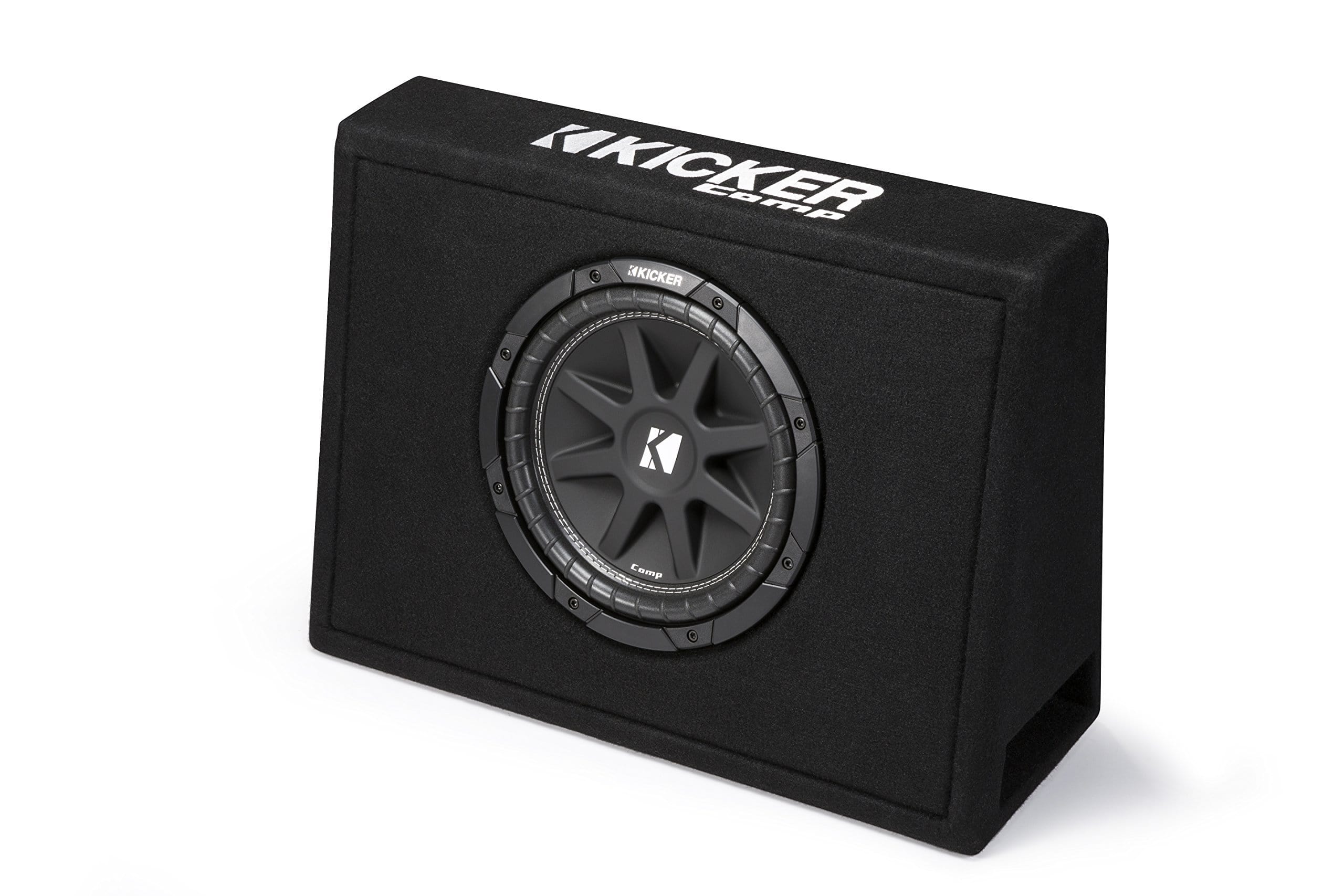 Kicker Single 10-Inch Comp 4 Ohm 150W Loaded Subwoofer Enclosure Box ...