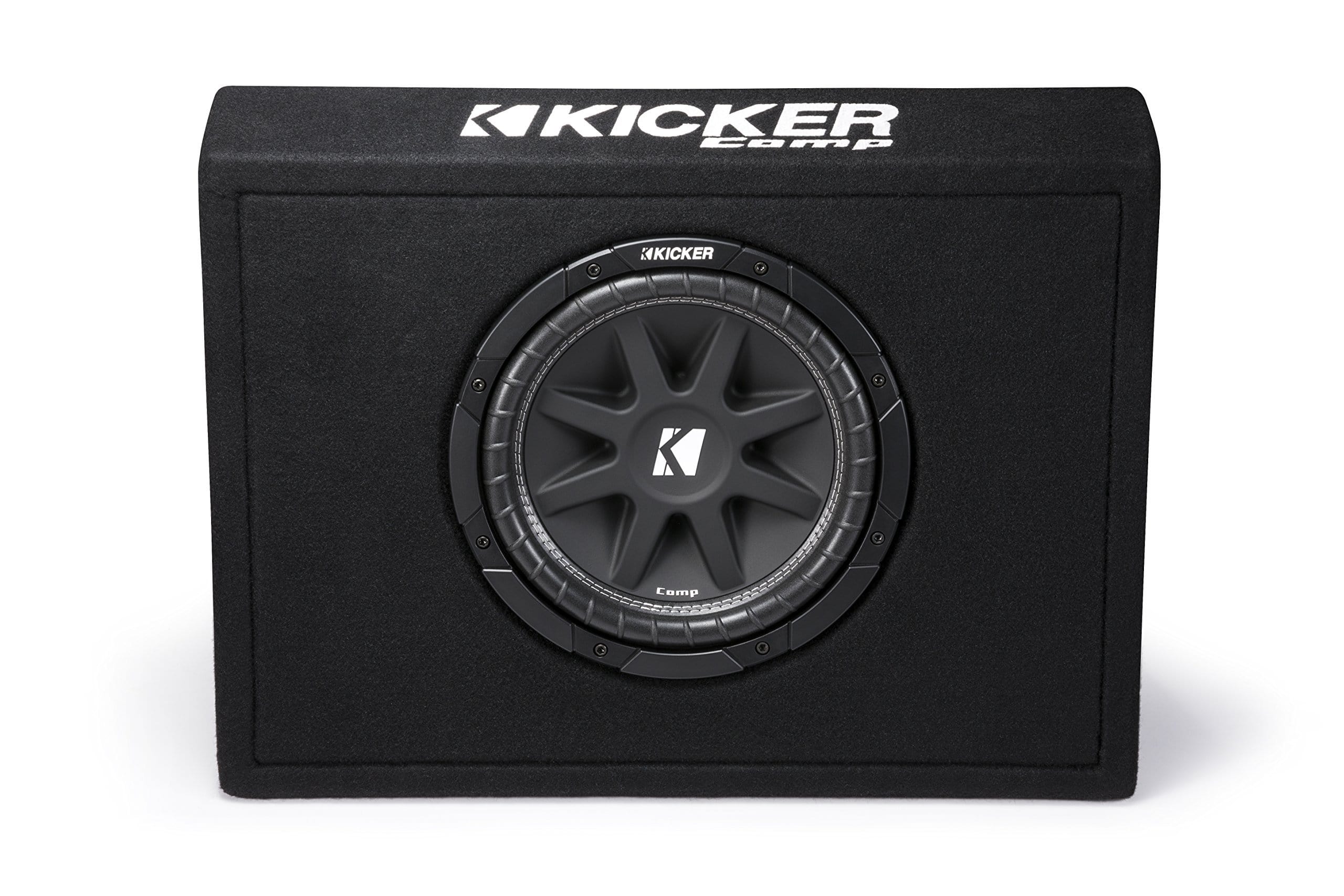Kicker Single 10-Inch Comp 4 Ohm 150W Loaded Subwoofer Enclosure Box ...
